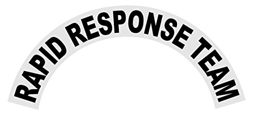 Rapid Response Team - Reflective Standard Helmet Black Crescent Decal ...