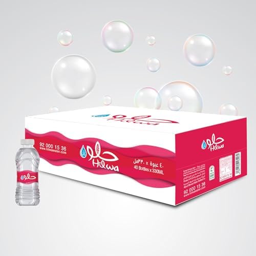 Hilwa Water Bottle Drink Water, 40 X 330 ml- Pack of 1 price in Saudi ...