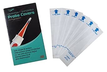 Amazon.com: Premium Sterile Digital Thermometer Probe Covers Set of 100 ...