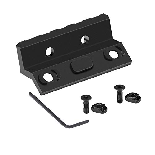 VIAKEY Mlok Offset Rail Mounts, 3 Slot 5 Slot Aluminum 45 Degree Angle ...