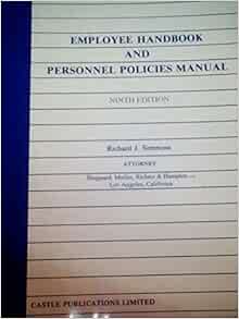 Employee Handbook and Personnel Policies Manual: Amazon.com: Books