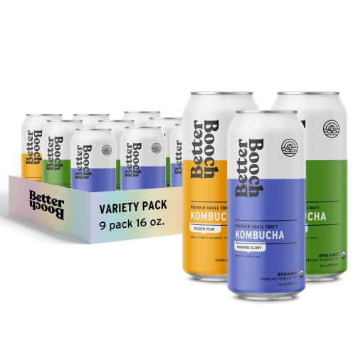 Better Booch Organic Kombucha - Probiotic & Antioxidant Rich Raw ...