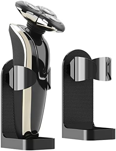 Linkidea Adjustable Electric Shaver Holder Wall Mounted, 2 Pack Self ...