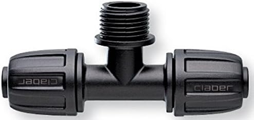 Claber 3-Way Compression Fitting with threaded 1/2 " connection (4 ...