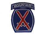 Amazon.com: Embroidered Patch - Patches for Women Man -US Army 10TH ...