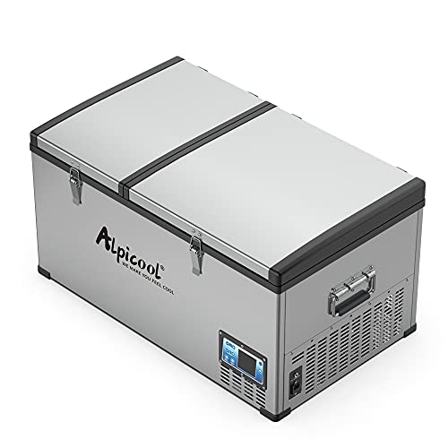 Alpicool Dual Temperature Control BCD80 Refrigerator 85 Quart(80 Liter ...