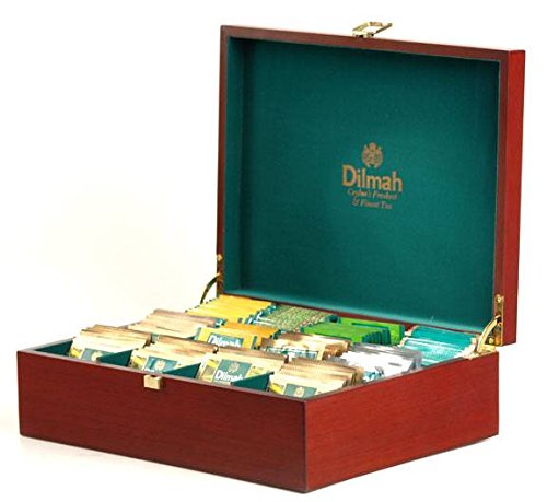 Dilmah, Luxury Wooden Presenter, Tea Chest, Gourmet 12 Slot, holds 120 ...