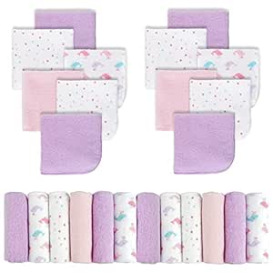 Amazon.com : Baby Washcloths, Super Soft Absorbent Baby Bath Wash ...