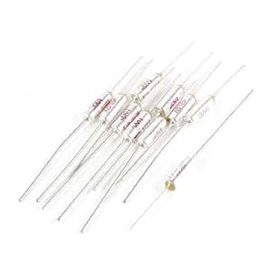 10 Pcs 250VAC 10A 100C Metal Temperature Thermal Fuses for Rice Cooker ...