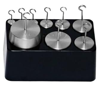 Troemner Stainless Steel Double Hooked Weights (Set of 9): Science Lab ...