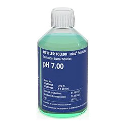 Mettler Toledo 51350006 Technical Buffer, pH 7.00, 250 mL Volume in ...