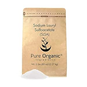 Amazon.com : Sodium Lauryl Sulfoacetate (SLSA) (5 lb.) by Pure Organic ...