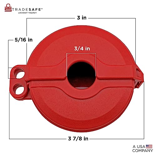 Flutter Valve TRADESAFE Butterfly Valve Lockout - OSHA Compliant Safety ...