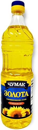 Chumak Sunflower Oil Premium (Refined, Deodorized) 33.8 Fl Oz / 1 Litre ...