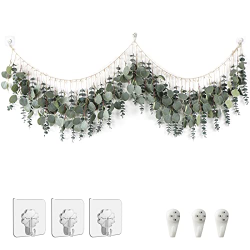 Eucalyptus Wall Decor Boho Wall Decor Long Hanging Artificial ...