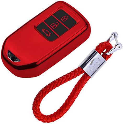 Car Key Cover Silicone Shell for Honda – Soft Fob TPU Chrome Case for ...