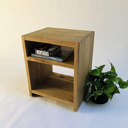 Buro de madera solida de rosamorada, 3 entrepanos, 50cm: Amazon.com.mx ...