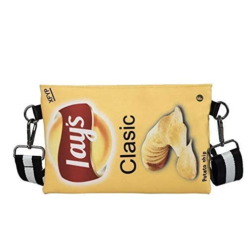Classic Lays Potato Chips Bag Crossbody Handbag - Quirky Shoulder Bag ...