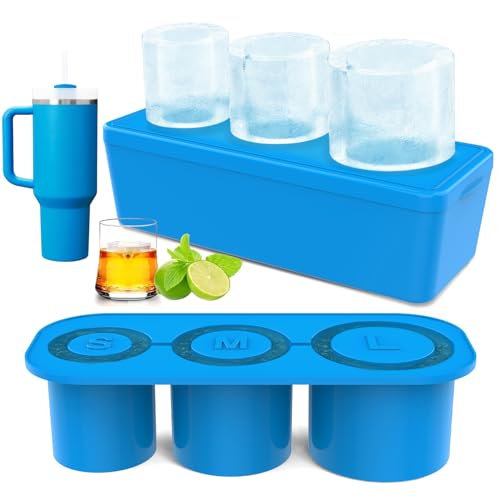 Ice Cube Tray for Stanley Cup, 40 oz Tumbler Ice Mold,Silicone Ice Tray ...