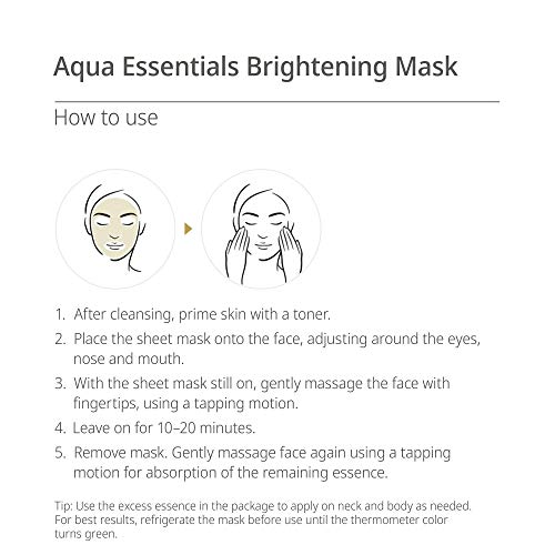 AHC Face Mask Aqua Essentials Hydrating and Brightening For Dull Skin ...