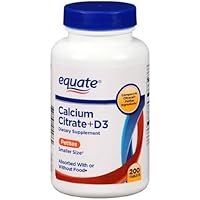 Amazon.com: Equate Calcium Citrate + D3 Petites Dietary Supplement ...
