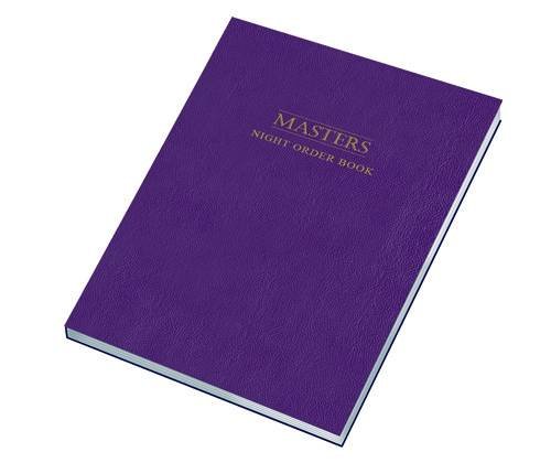 Masters Night Order Logbook (Log Books): 9781905331499: Amazon.com: Books