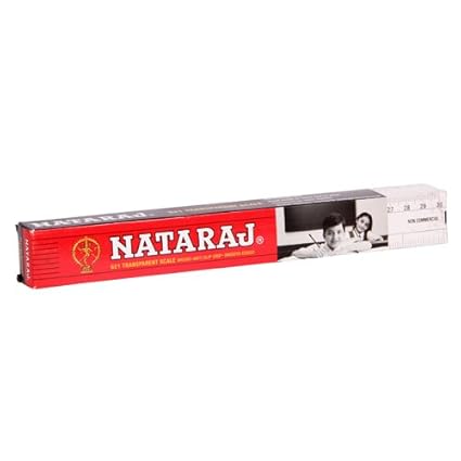 Natraj Transparent Scale (30 cm): Amazon.in: Office Products