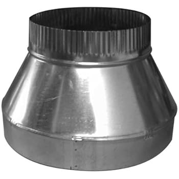 Duct Outlet 16" x 14" Duct Reducer, Single Wall Galvanized Metal ...
