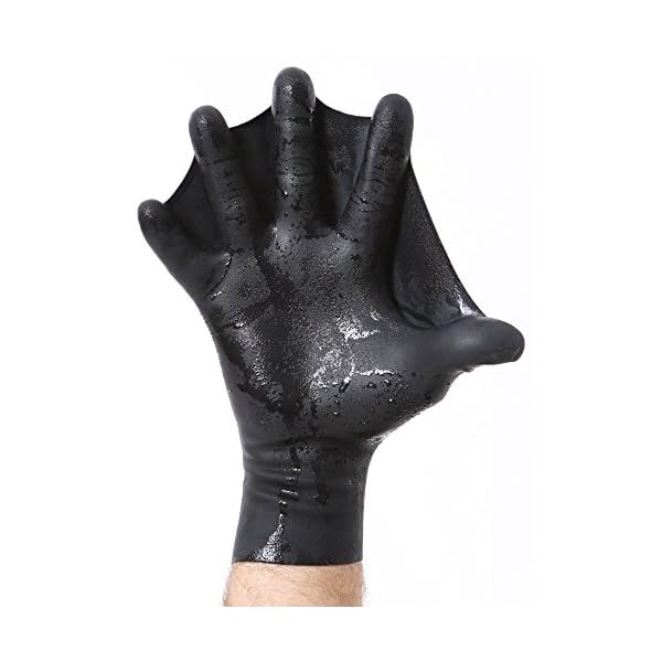 DarkFin Webbed Power Swimming Gloves (1 Pair) for Men, Women, Scuba ...