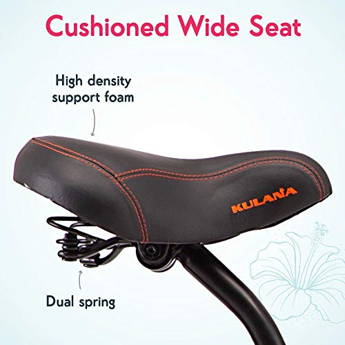 Kulana Lakona Tide Adult Beach Cruiser Bike, 26-Inch Wheels, 7-Speed, Silver | Pricepulse