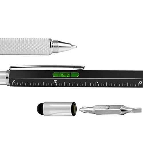 Multifunction Tool Pen, 6 in 1 Tool with Ballpoint Pen, Touch Screen ...