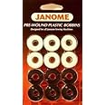 Amazon.com: Janome 12 Pack Pre-Wound Plastic Bobbins White and Black Thread