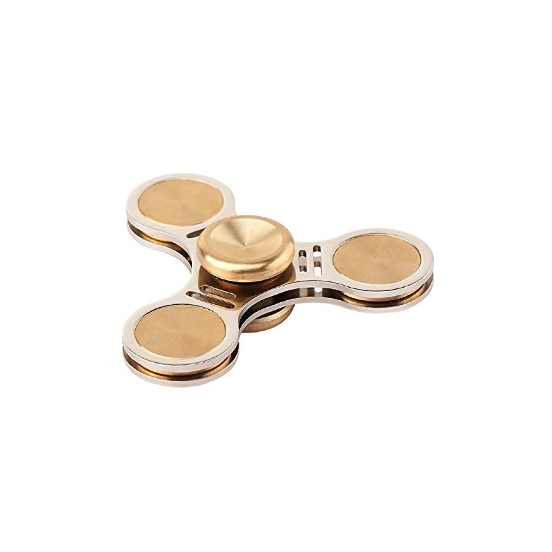AUKWING Copper Fidget Spinner Toy, EDC Spinner with Hybrid Ceramic ...