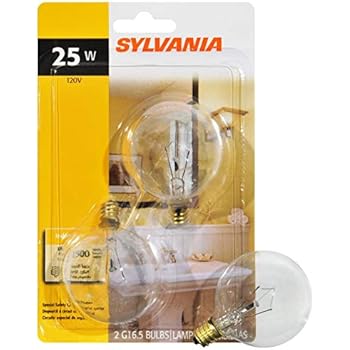 (Pack of 10) G16.5 Decorative (E12) Candelabra Base Globe Shape 120V G16 1/2 Light Bulbs (Clear ...