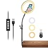Inkeltech Ring Light - 10" Selfie Ring Light with Desktop Stand & Phone ...