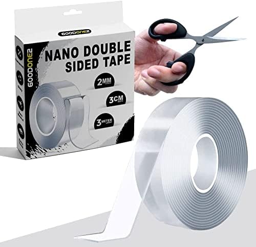 3M Double Sided Tape Heavy Duty, Multipurpose Removable Clear & Tough Mounting Tape Sticky ...