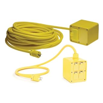 Woodhead 32G15L123 Super-Safeway Multiple Outlet Box, Quad GFCI, Duplex ...