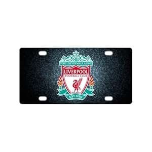 Amazon.com: Liverpool Football Cube Logo Custom Metal License Plate for ...