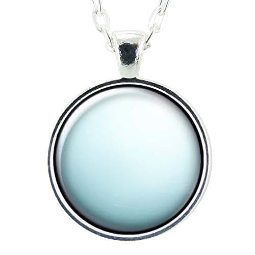 Amazon.com: Planet Uranus Handmade Art Pendant Necklace, Galaxy Space ...