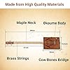 Topnaca Cigar Box Guitar 3-String DIY Guitar Kit Tunable GDG with ...