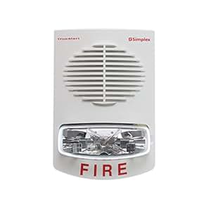 Simplex 4906-9153 TrueAlert Speaker Strobe, Wall Mt, 24Vdc, White ...