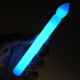 Amazon.com: Glow Stick Candles (Pack of 24) - Candle Shape Glow Sticks ...