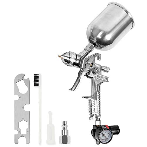 BEETRO HVLP Gravity Feed Air Spray Gun 20oz/600ml Capacity 5-10CFM 1 ...