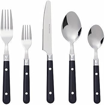 Amazon.com: Cambridge Silversmiths Jubilee 16Piece Flatware Set, Blue ...