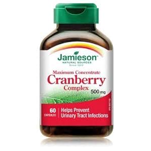 Amazon.com : Cranberry Juice 500 mg-60 capsules Brand: Jamieson ...