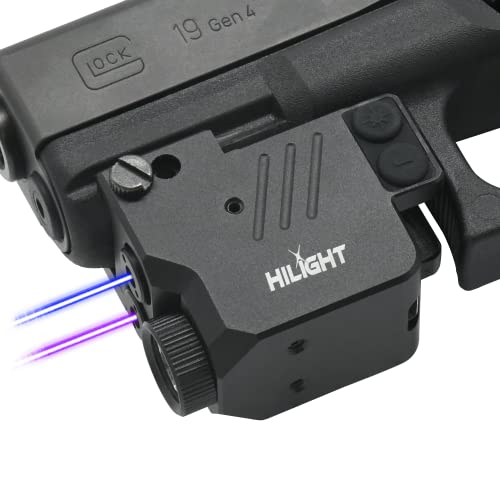 HiLight P3PBL Blue & Purple Laser Light Combo for Handgun 500 Lumens ...