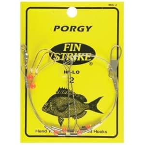 Amazon.com : Fin Strike 460-4 Porgy Rigs w/Red : Fishing Bait Rigs ...