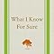 What I Know For Sure: Winfrey, Oprah: 9781250054050: Amazon.com: Books