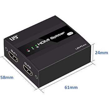 Amazon.com: ViewHD Ultra HD | 4K HDMI 1x2 Mini Powered Splitter | HDMI ...