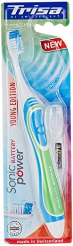 Trisa Sonic Power Battery Young Edition Toothbrush With Compact Head ...